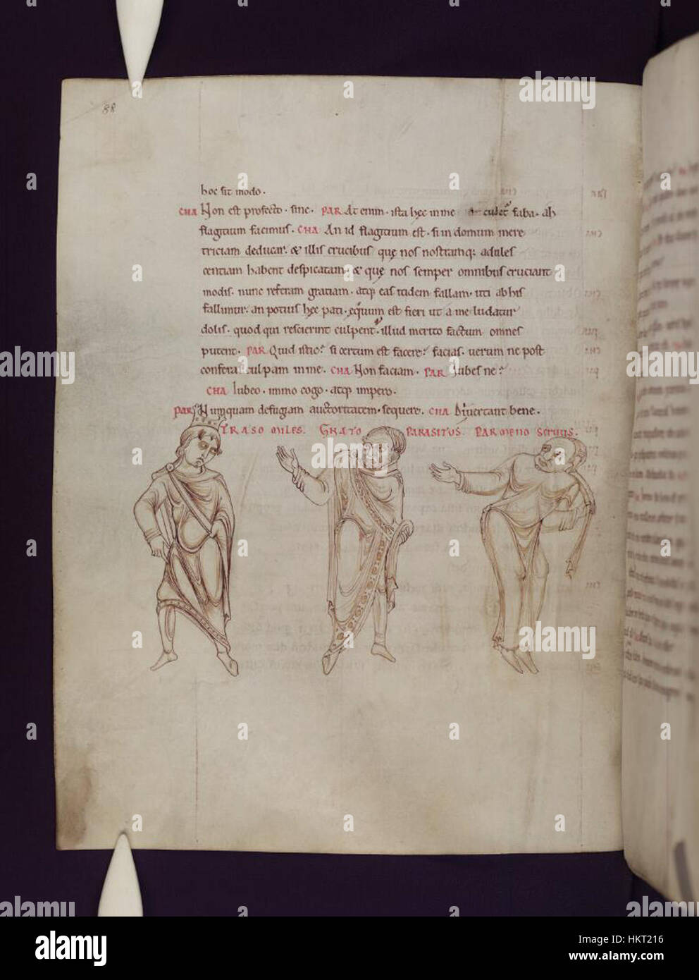 This image from the Bodleian Libraries shows a page from the Comedies ...