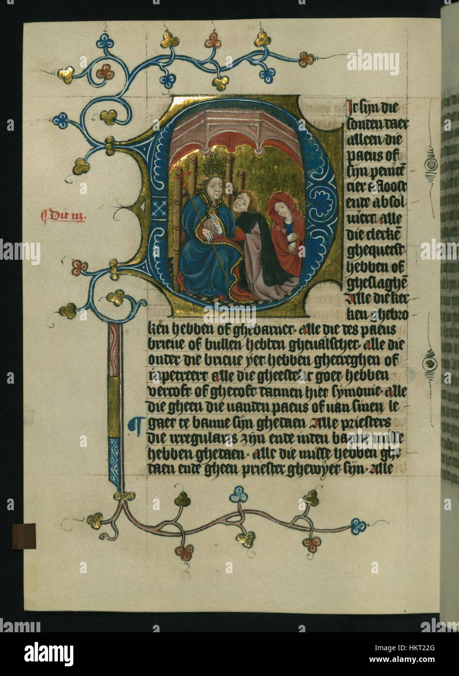 Dirc van Delft’s painting 'Confession to a Pope' presents a dramatic ...