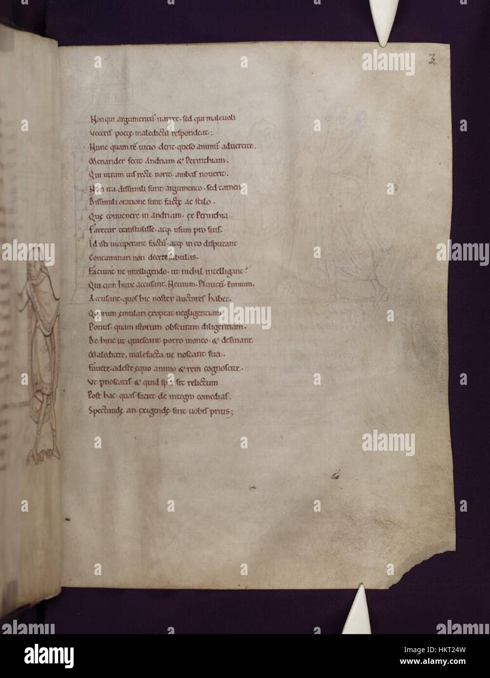 This manuscript page from the *Comedies of Terence* is part of the ...