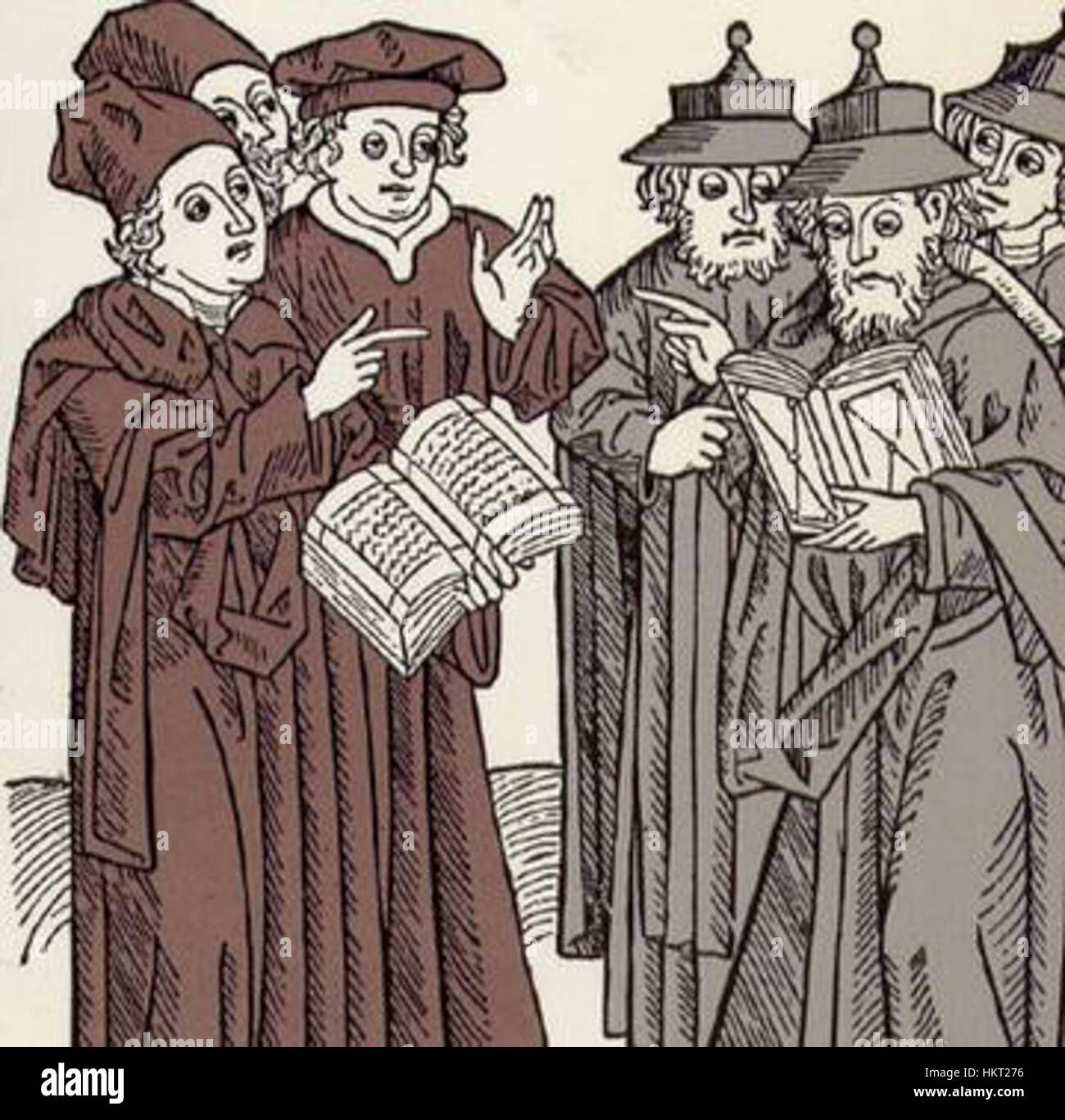 Disputation scholars hi-res stock photography and images - Alamy