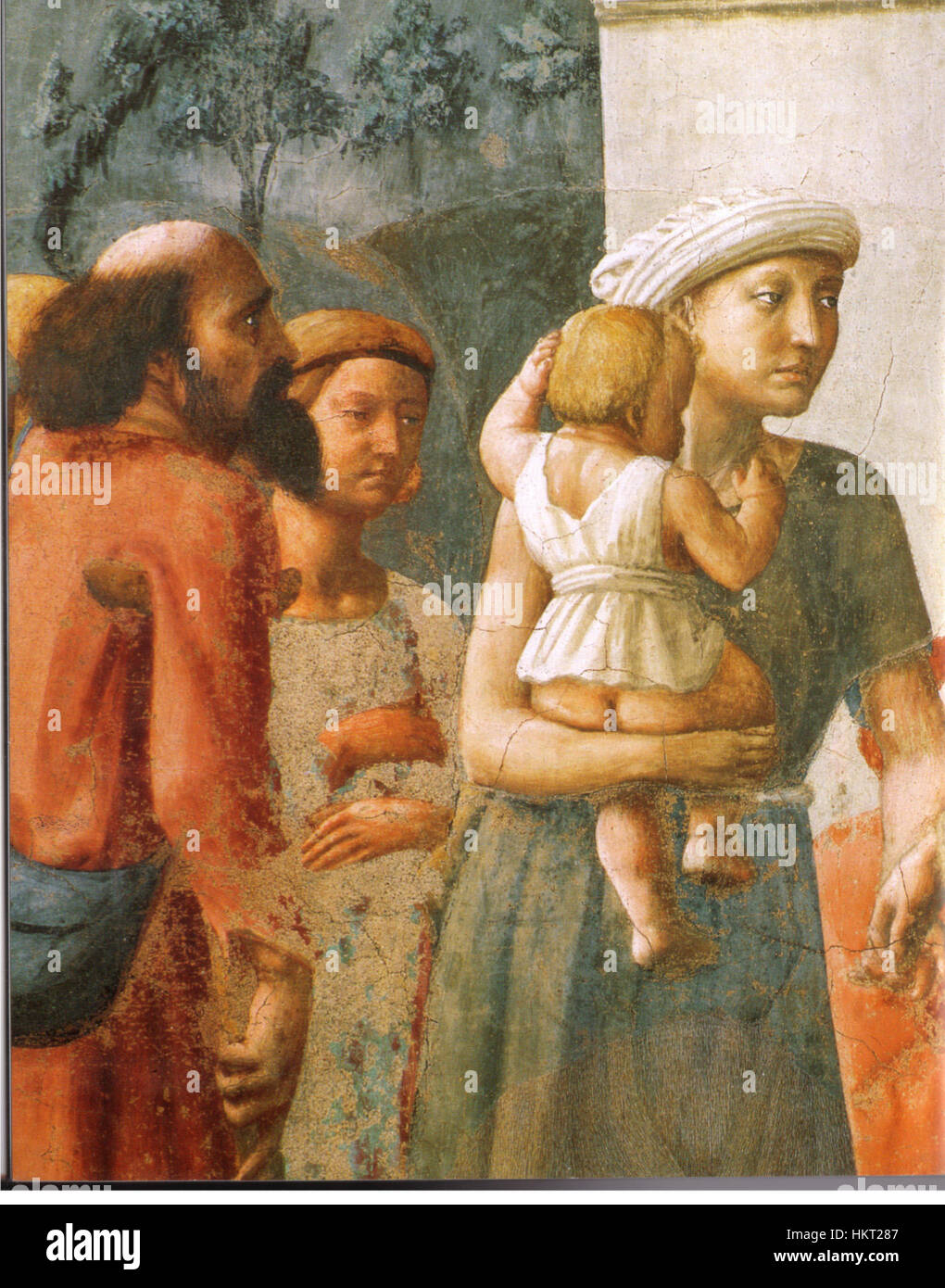 This 17th-century painting, 'Distribution of Alms and Death of Ananias ...