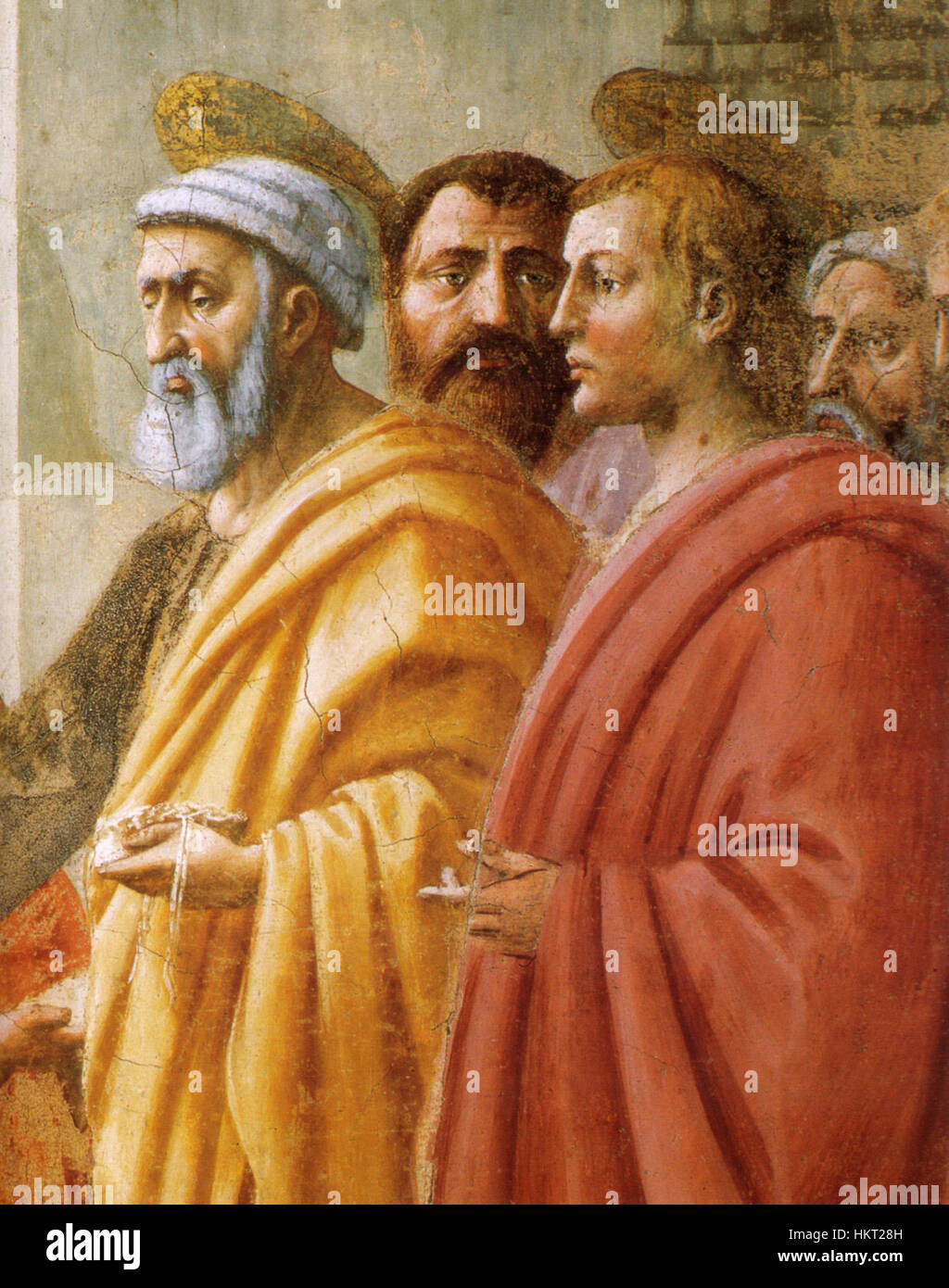 This artwork depicts the biblical scenes of the Distribution of Alms ...