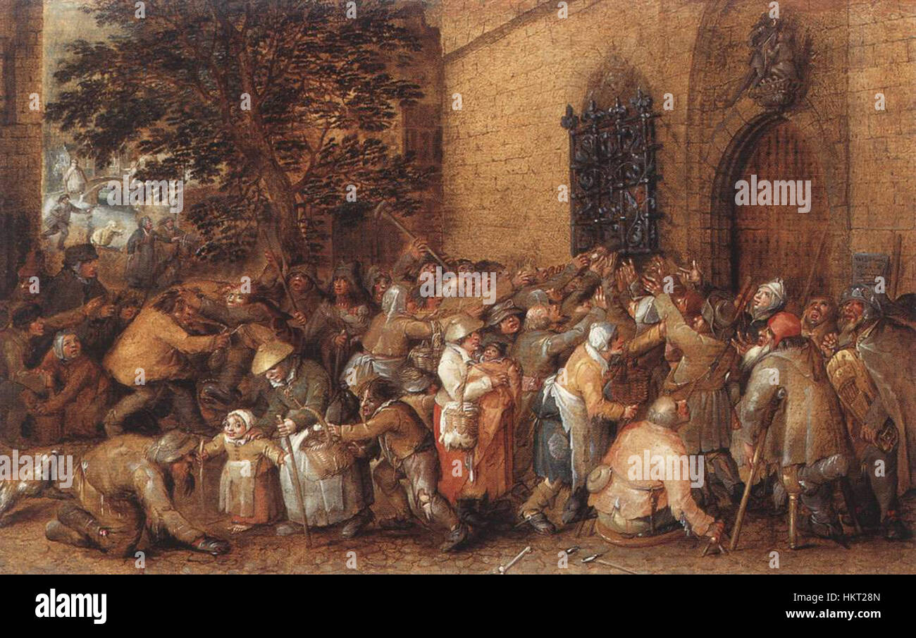 ‘Distribution of Loaves to the Poor’ by David Vinckbooms depicts a ...