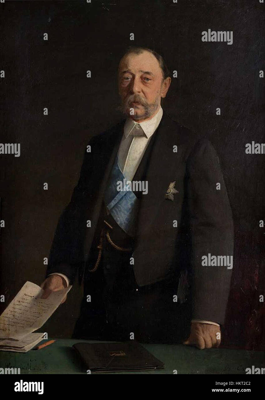 The painting of Dmitry Andreevich Tolstoy depicts the Russian statesman ...