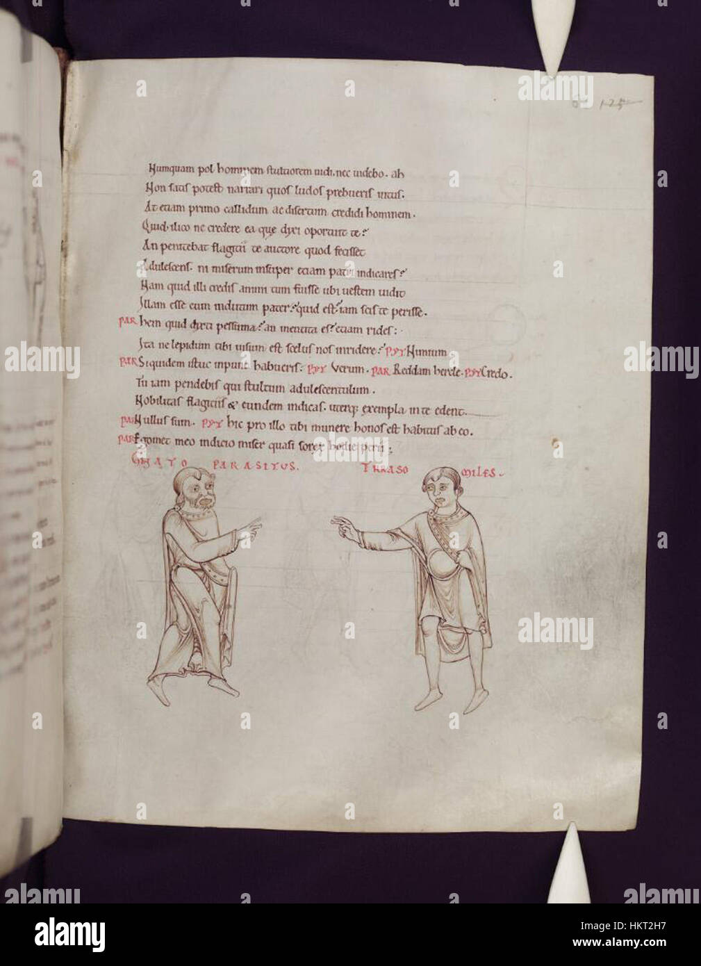 The 'Comedies of Terence' manuscript, housed at the Bodleian Libraries ...