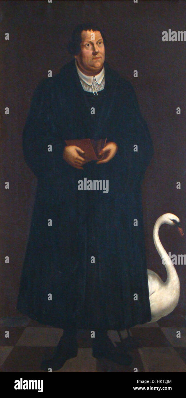 The ‘Lutherbild’ from the Schwerin Cathedral in Germany depicts Martin ...