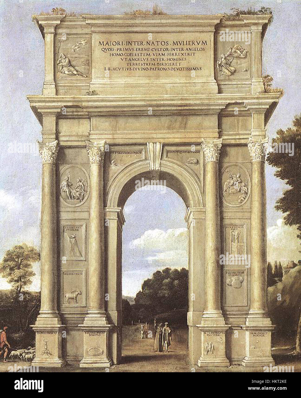 Domenichino’s 'A Triumphal Arch of Allegories' is an allegorical fresco ...