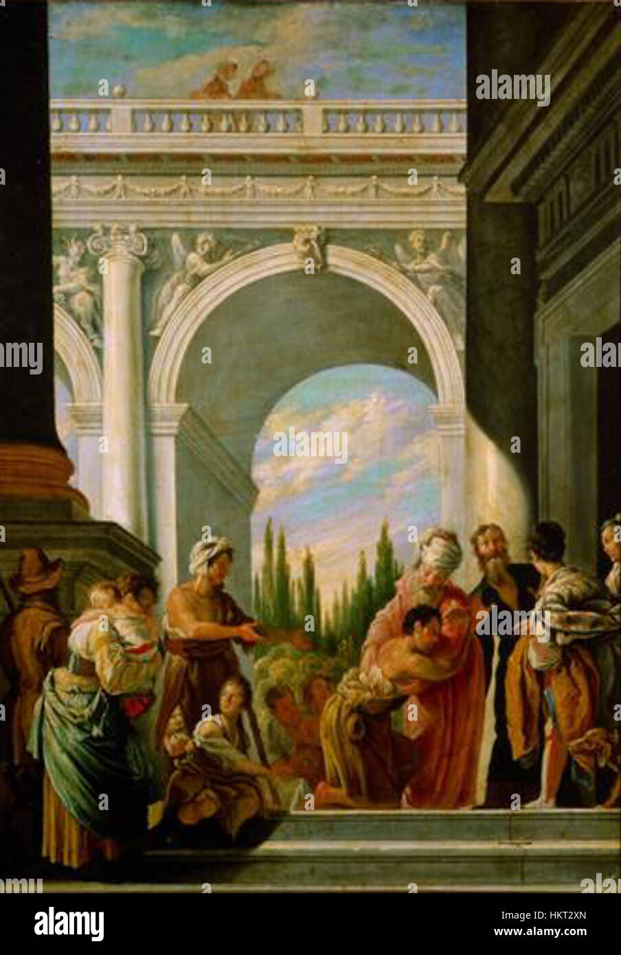 A painting by Domenico Fetti, a renowned Italian artist, featuring his ...