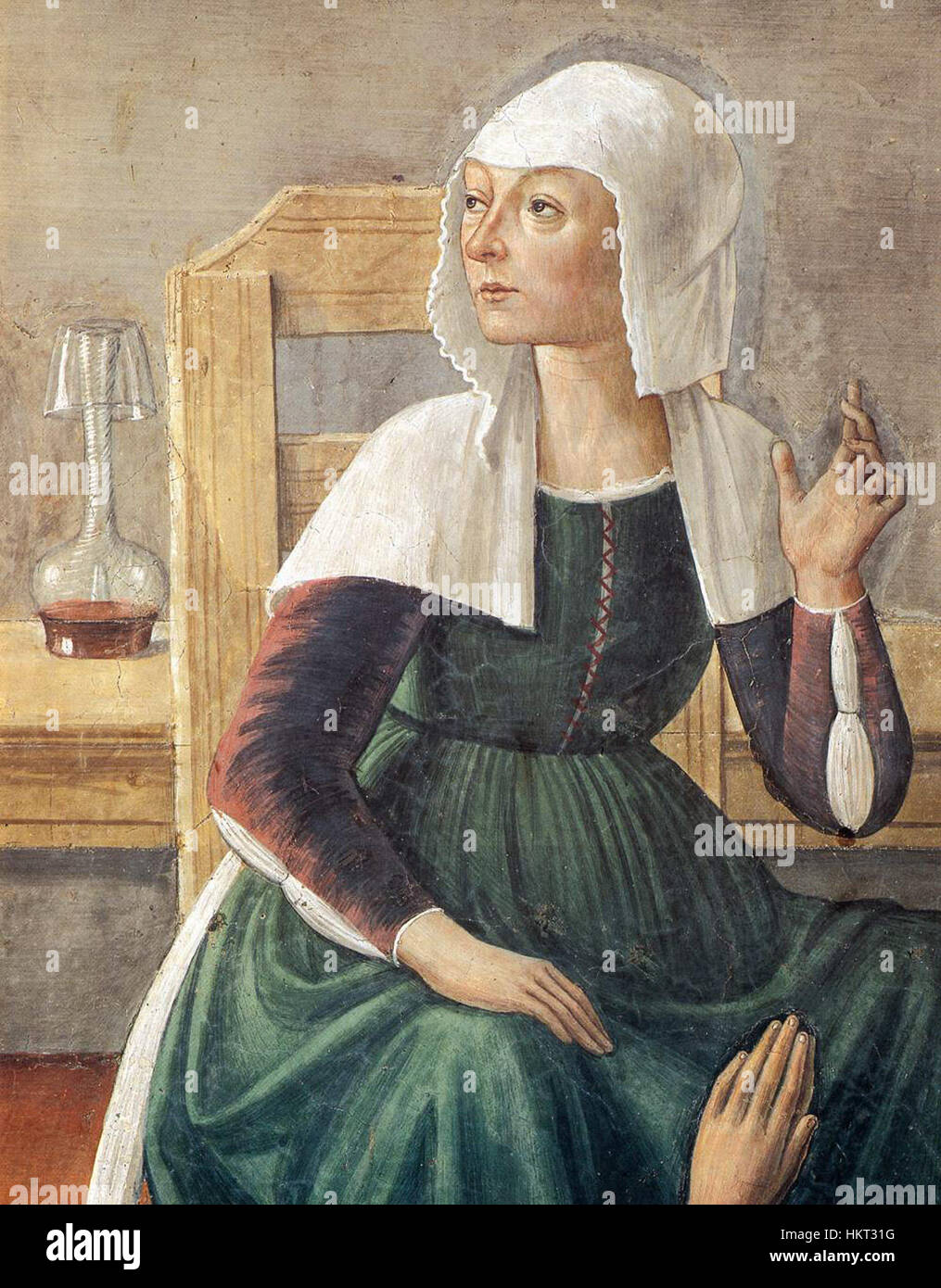 Domenico Ghirlandaioâ€™s fresco 'Announcement of Death to St Fina ...
