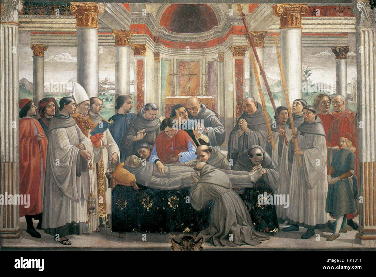 Domenico Ghirlandaio’s ‘Obsequies of St. Francis’ portrays the funeral ...