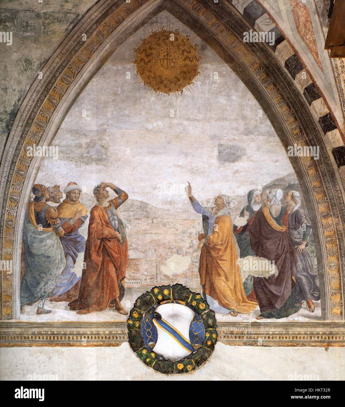 Domenico Ghirlandaio’s 'Meeting of Augustus and the Sibyl' illustrates ...