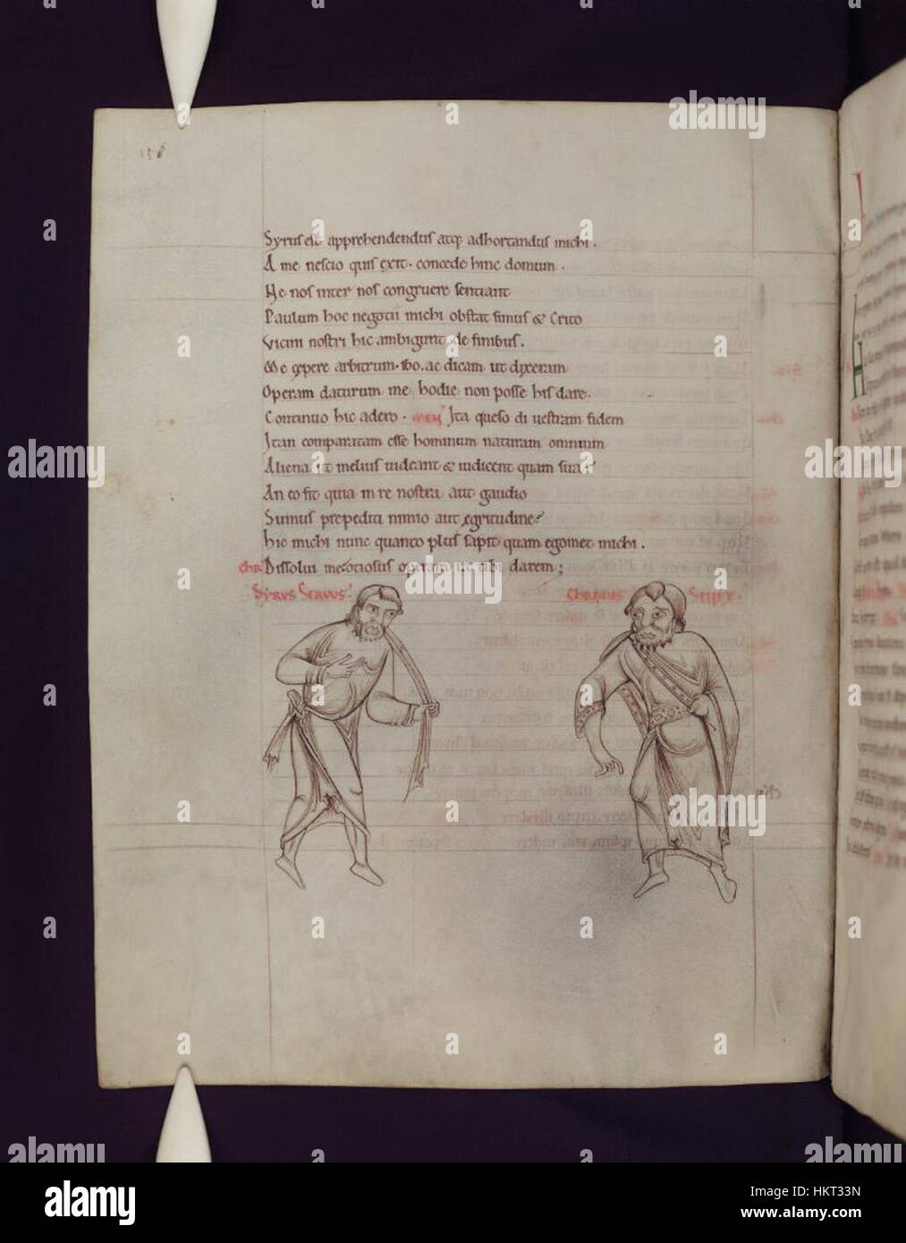 The 'Comedies of Terence' manuscript, held at the Bodleian Libraries ...