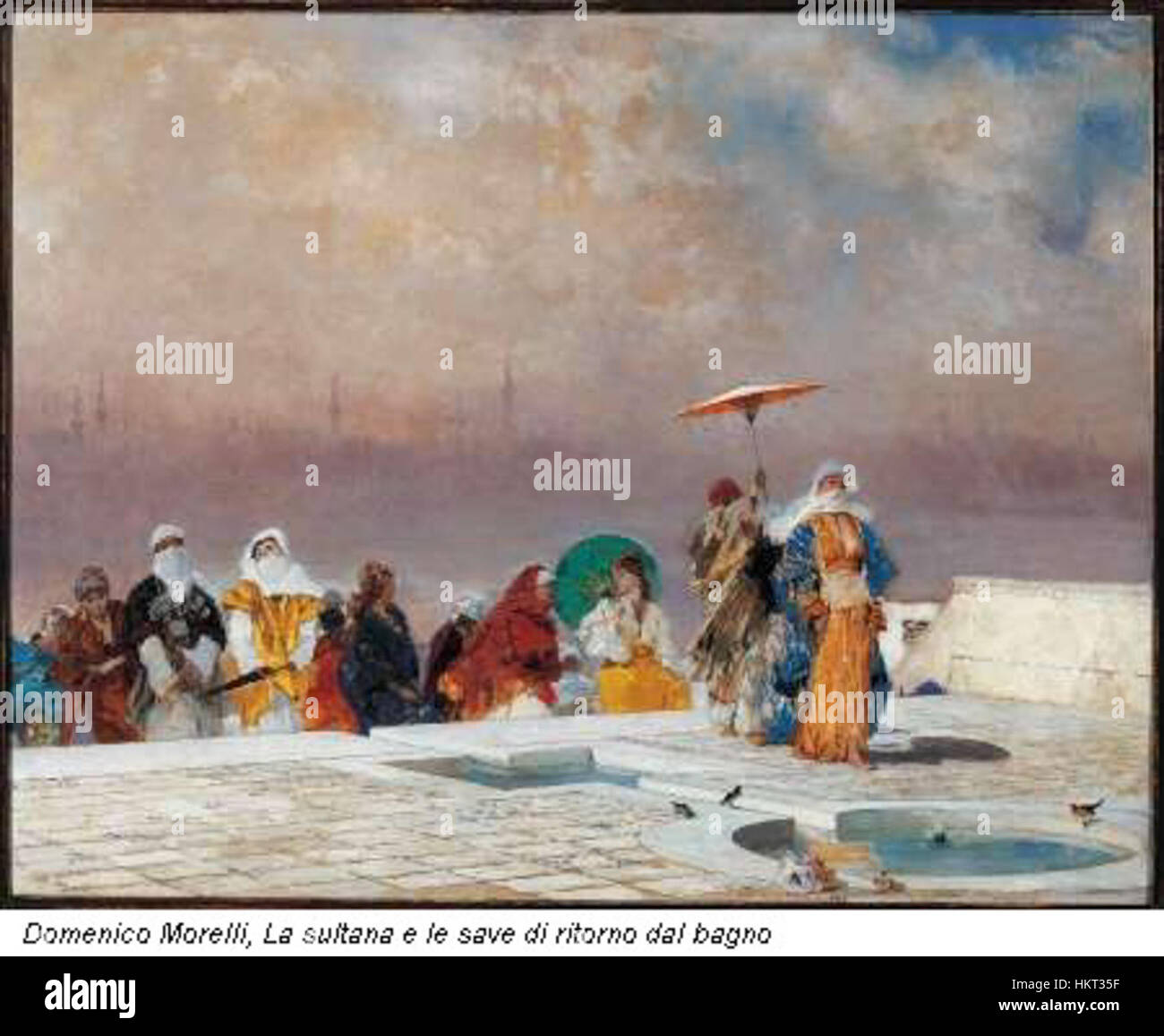 A painting by Domenico Morelli, an Italian artist known for his ...