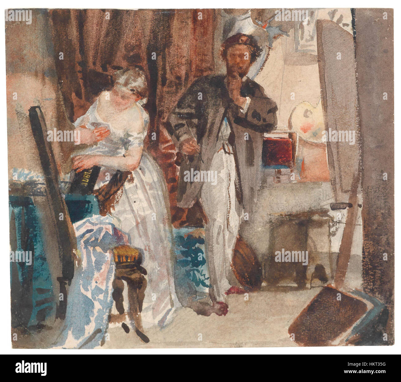 â€˜Der Maler in seinem Atelierâ€™ by Domenico Morelli depicts the ...