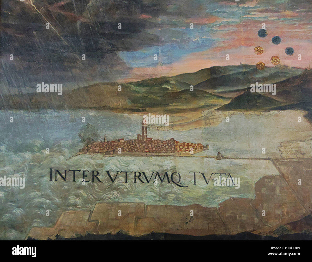 'Veduta Kopra' by Domenico Tintoretto is a 17th-century painting ...