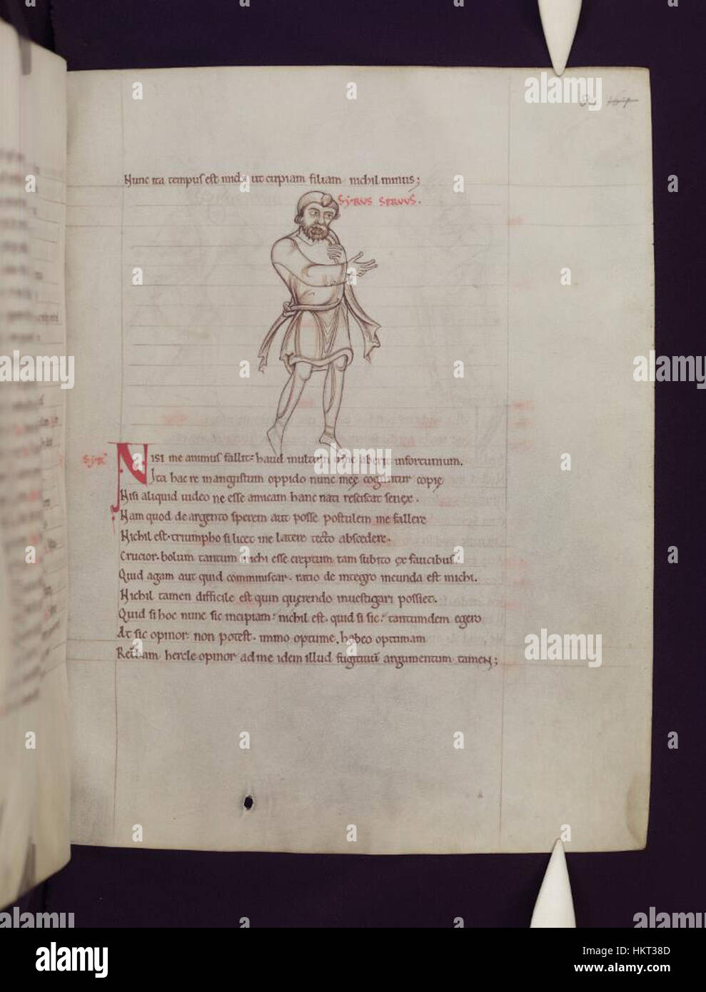 This page from the 'Comedies of Terence,' housed at the Bodleian ...