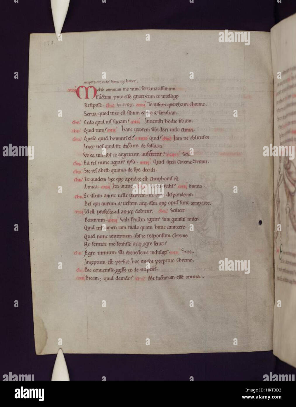 This image displays a page from the 'Comedies of Terence,' held in the ...