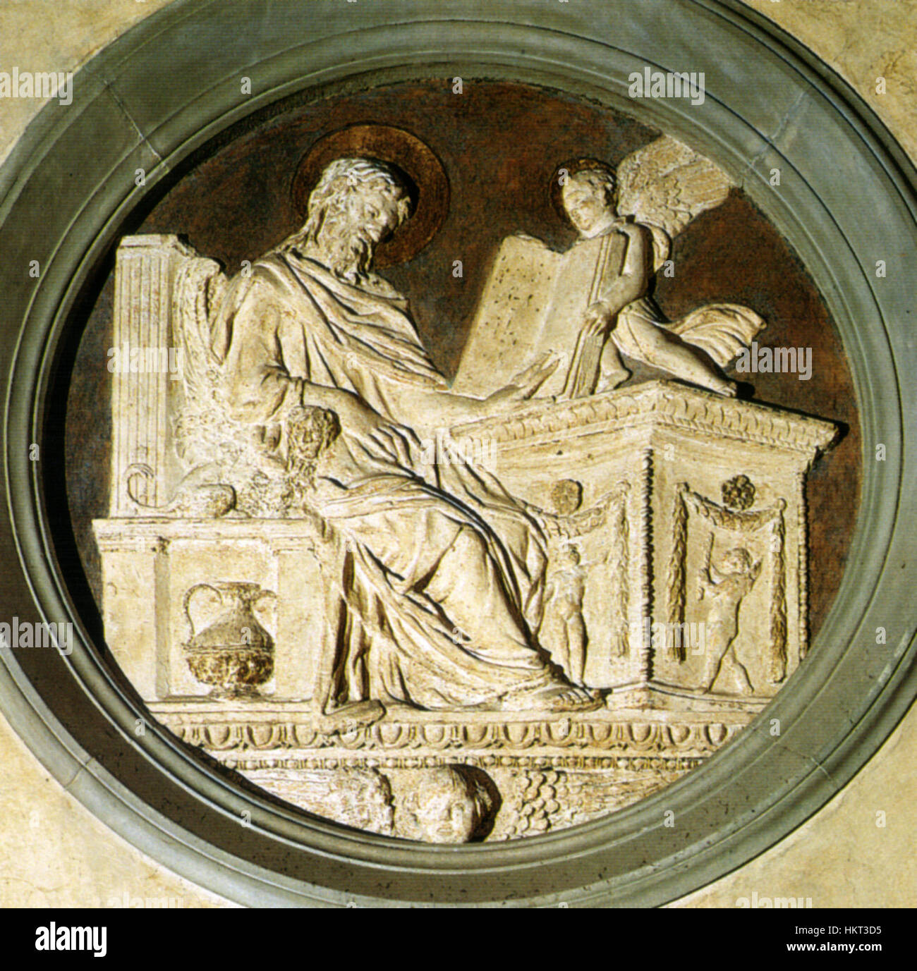Donatello's 'Tondo di San Matteo' (1434-43) is a sculptural masterpiece ...