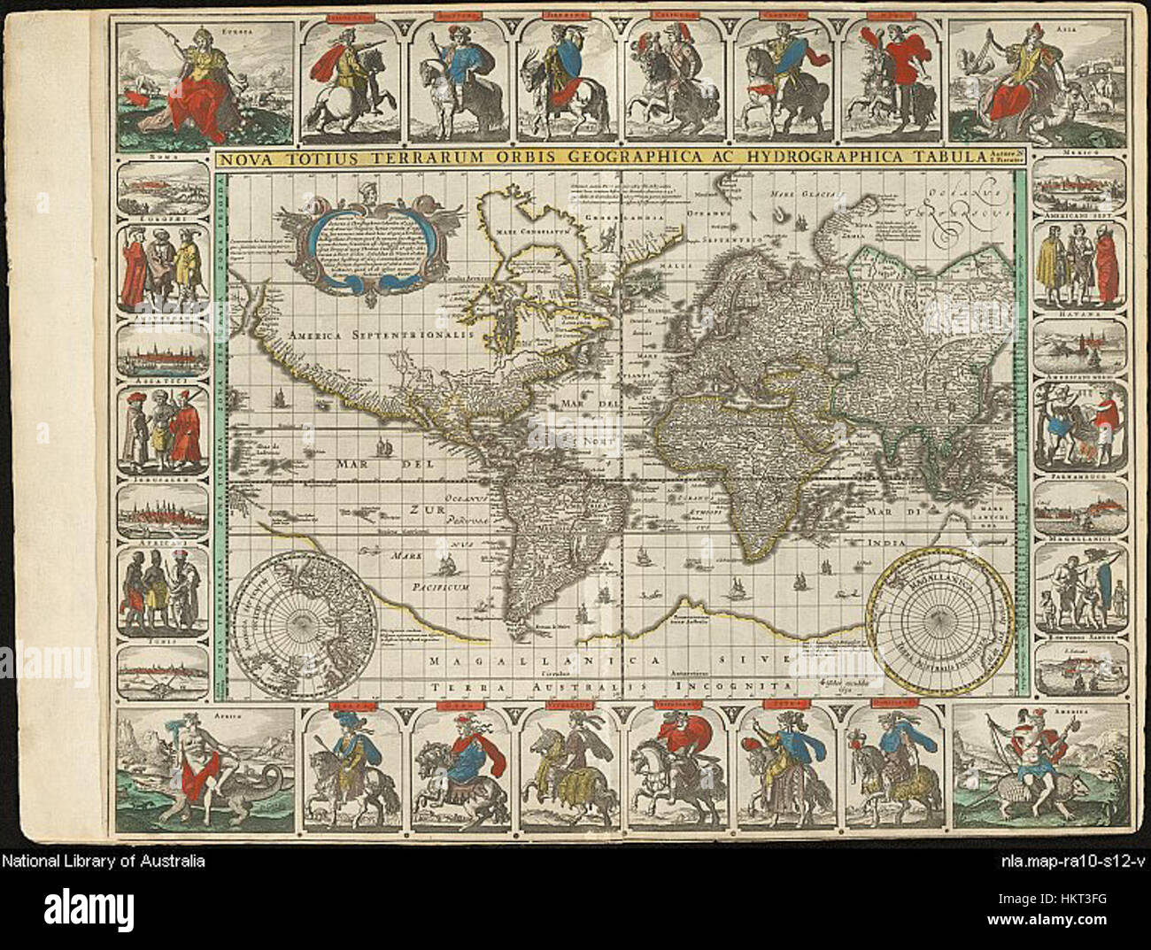 This 17th-century world map from the Doncker sea atlas provides a ...
