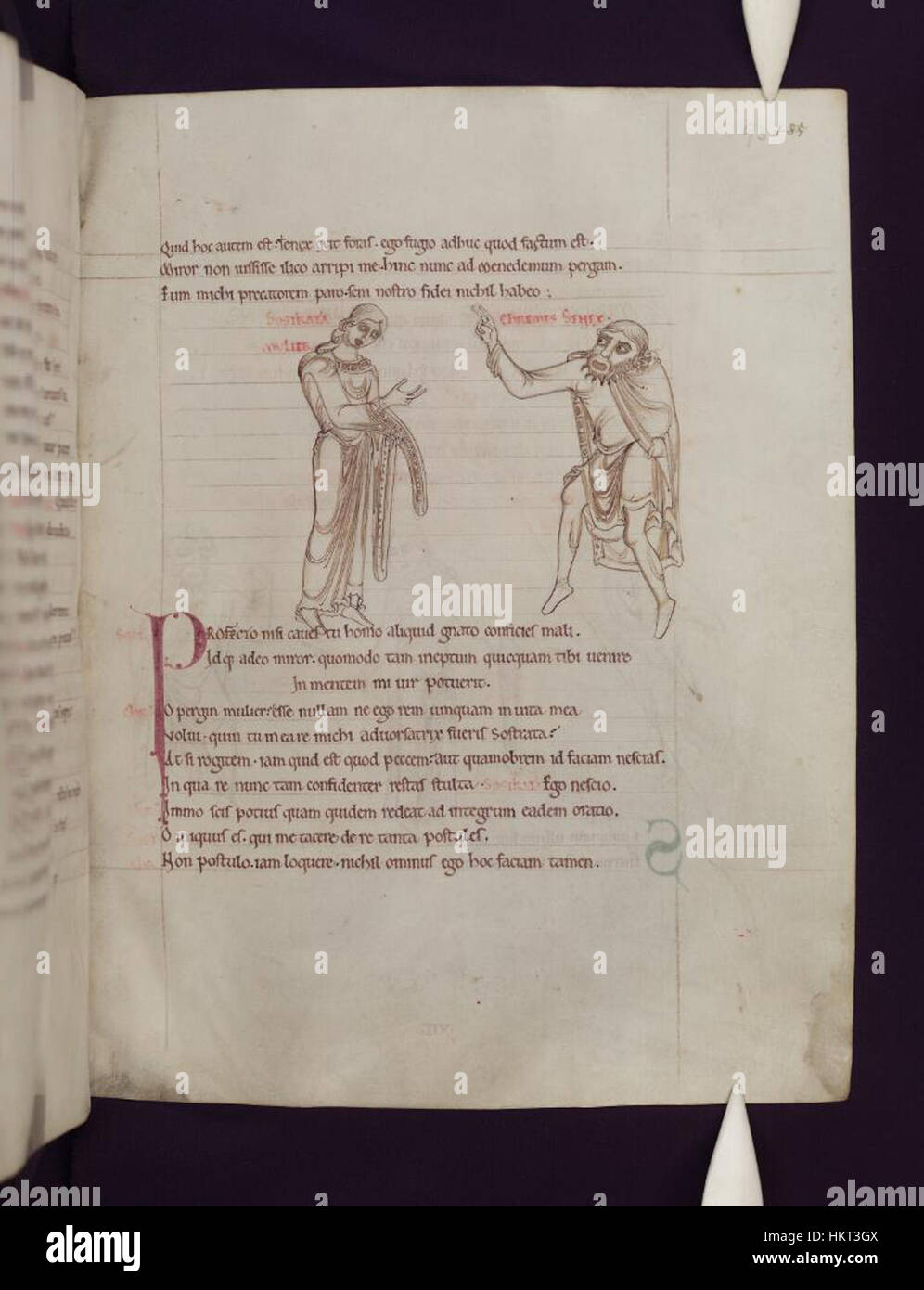 A historical piece depicting the Comedies of Terence, housed in the ...