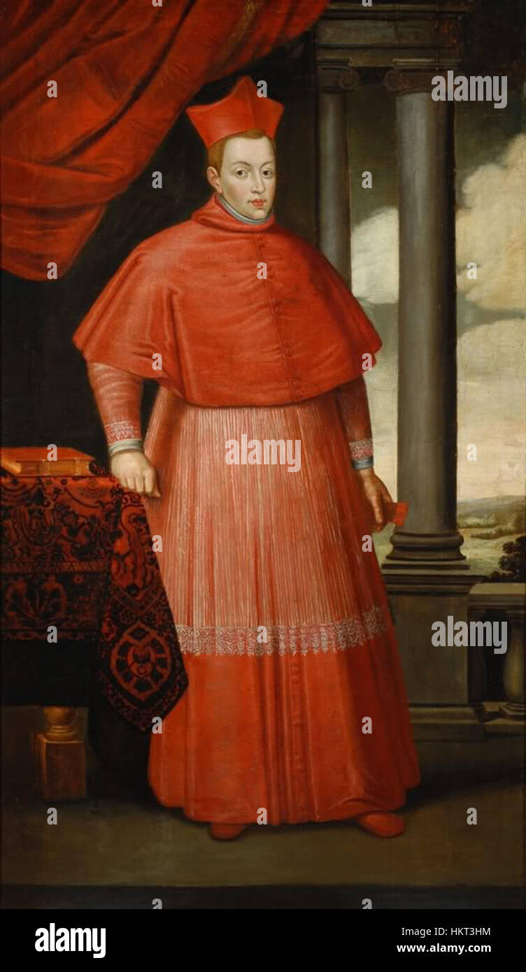 This is a painting depicting Don Fernando Cardenal Infante, a ...