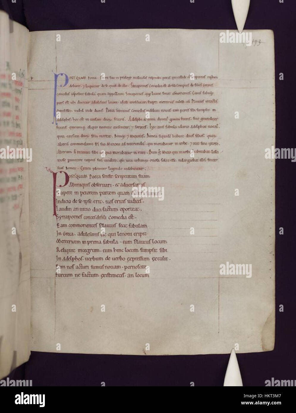 The 'Comedies of Terence 97r' manuscript, housed in the Bodleian ...