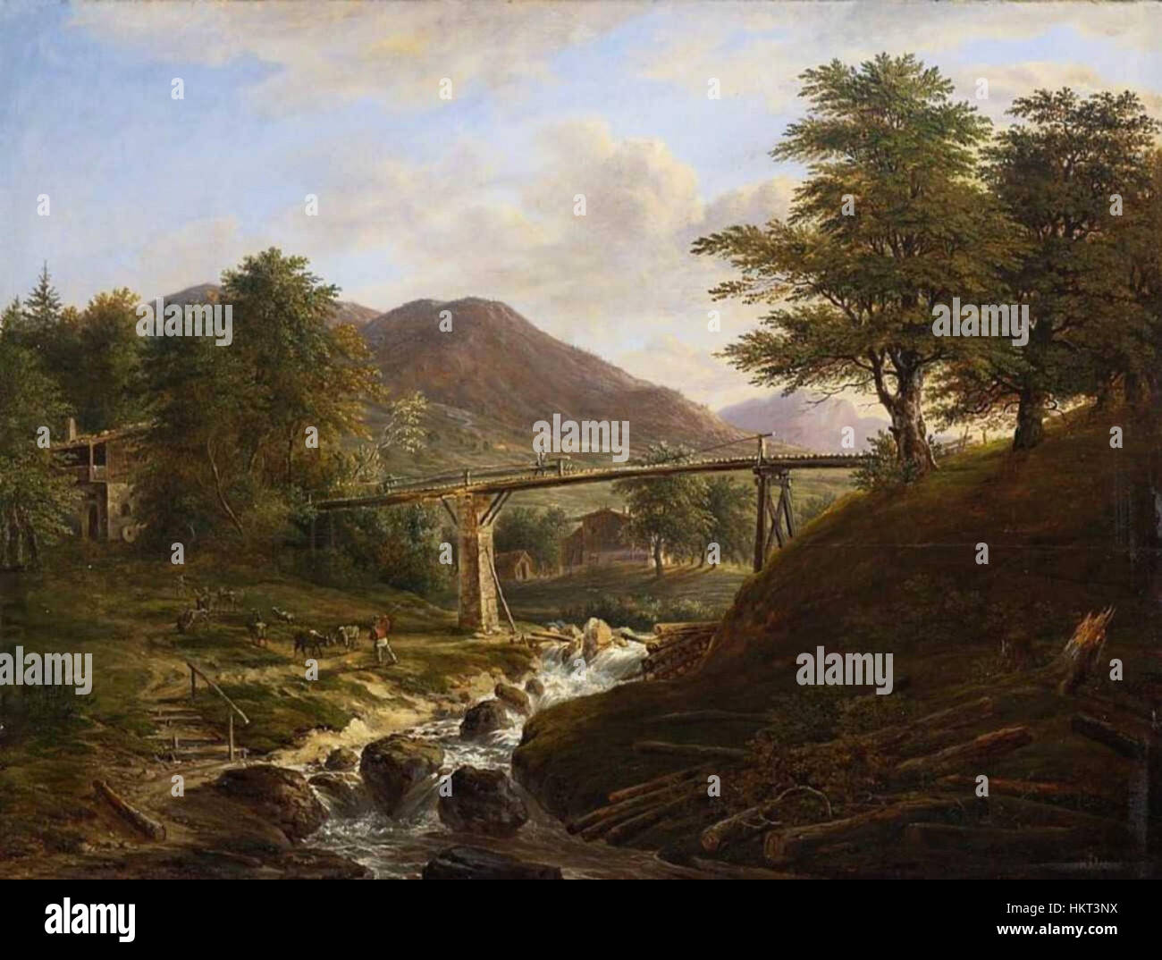 This landscape painting by Dorner dJ depicts the picturesque region of ...