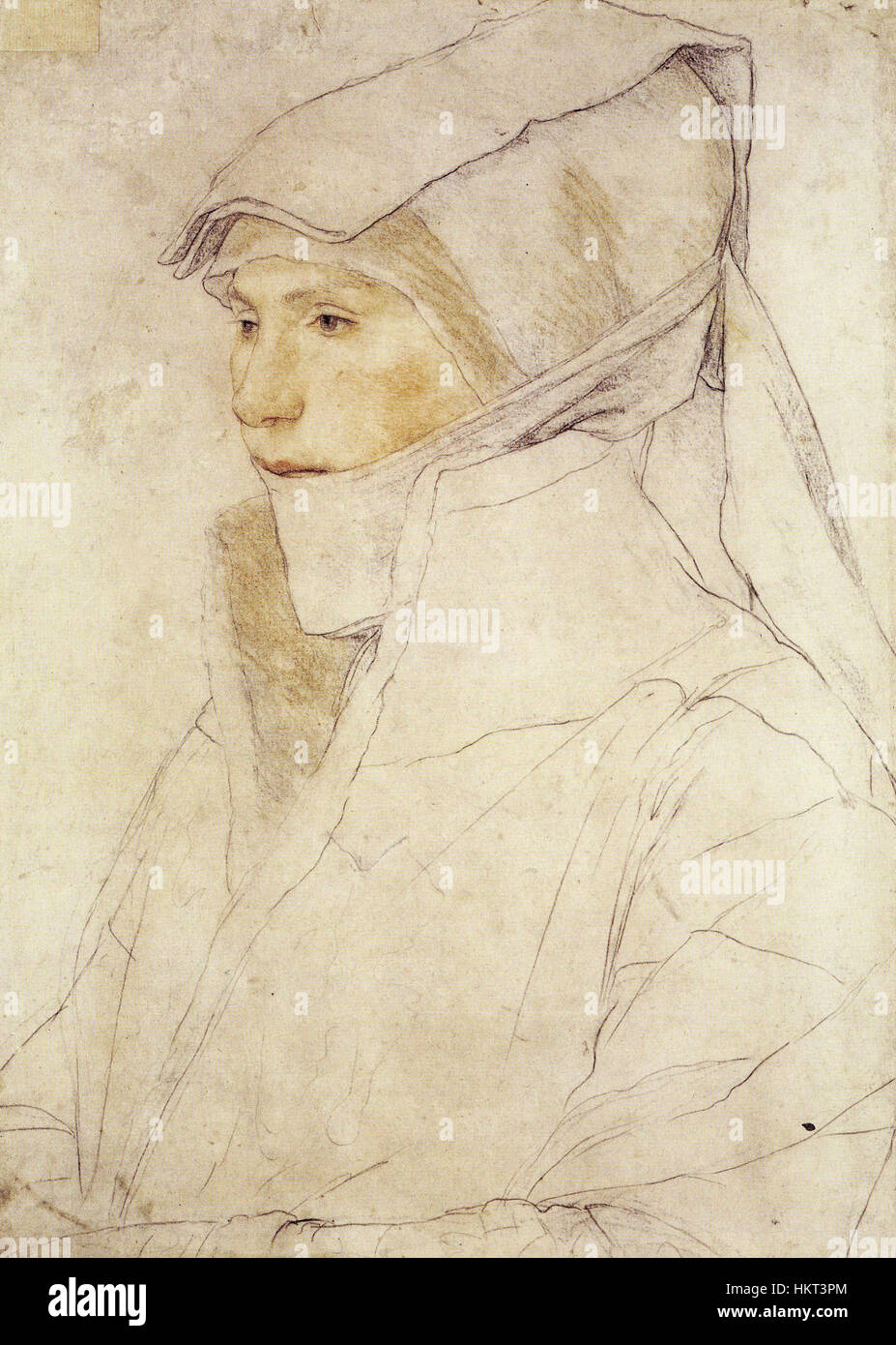 Dorothea Meyer, chalk drawing by Hans Holbein the Younger Stock Photo ...