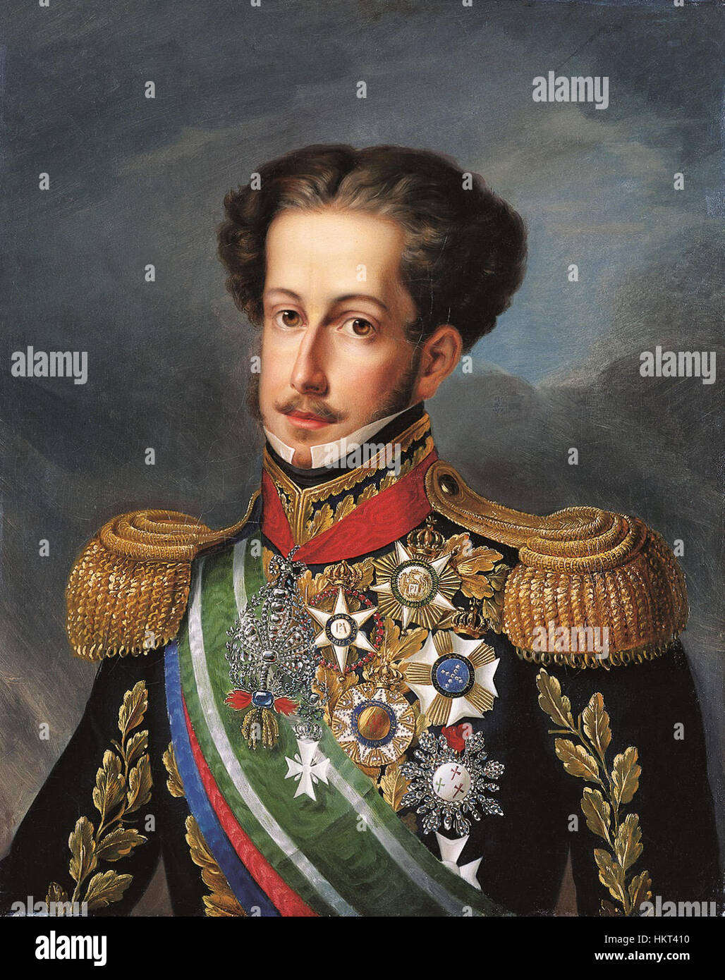The portrait of Dom Pedro I of Brazil captures the first emperor of ...