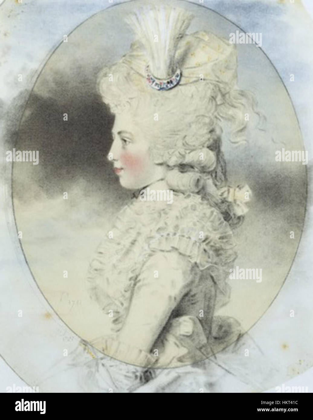 This portrait by Downman depicts Isabella, Marchioness of Hertford ...