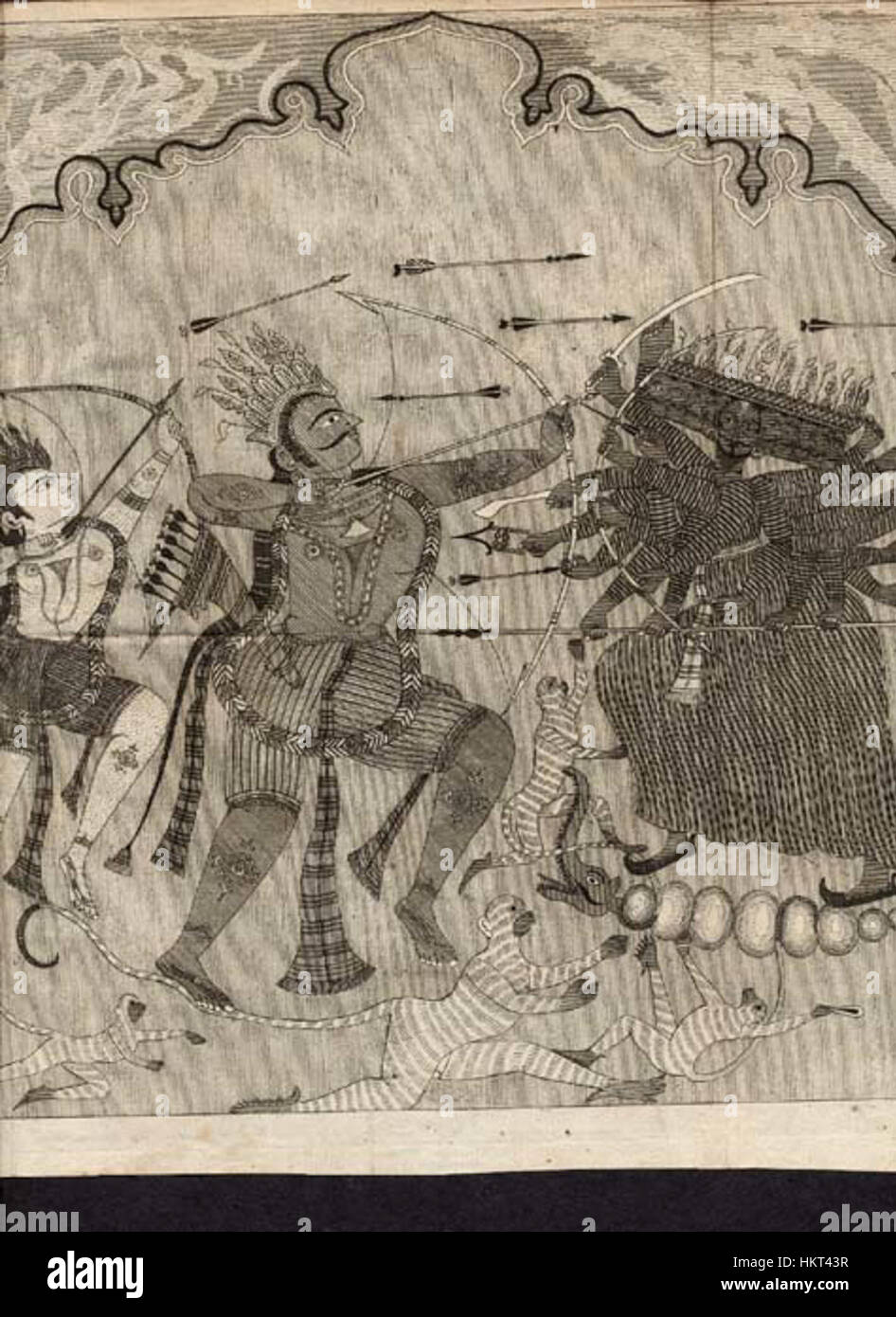 This 1700s drawing depicts a historical scene or figure, capturing the ...