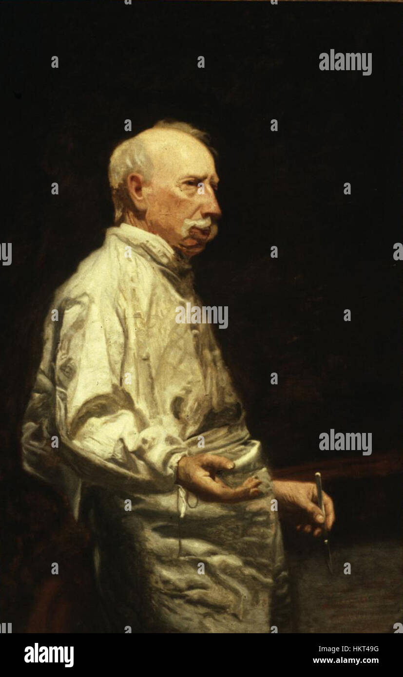 A portrait of Dr. Agnew, an influential figure likely from the 19th or ...