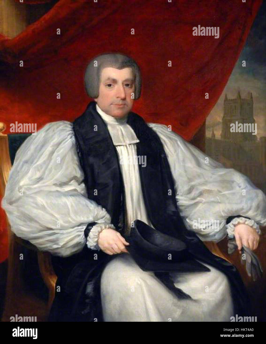 A portrait of Dr. Robert Gray, painted by Richard Evans, capturing the ...