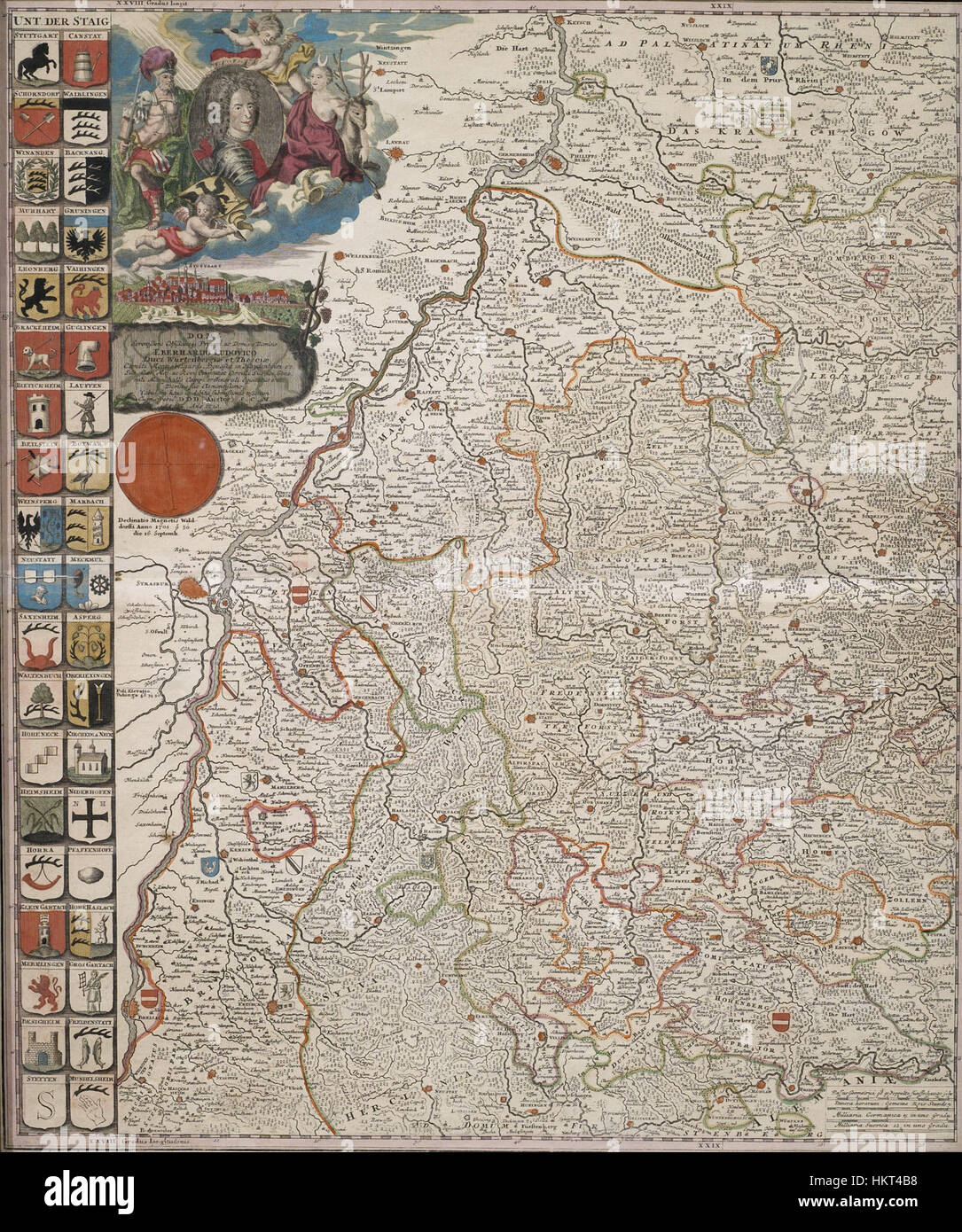 Historical map germany during period hi-res stock photography and ...
