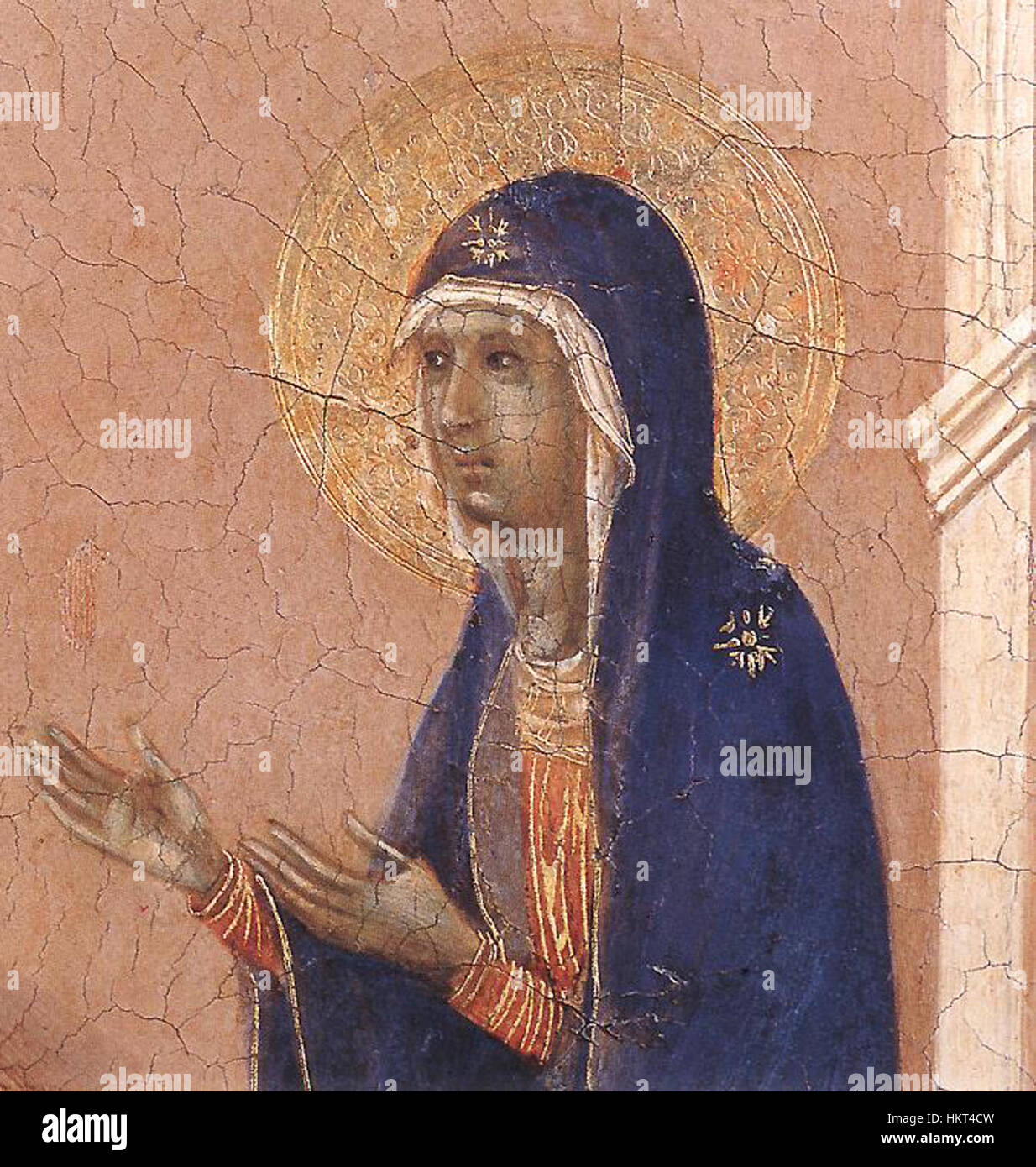 Duccio di Buoninsegna - Announcement of Death to the Virgin (detail) - WGA06723 Stock Photo - Alamy