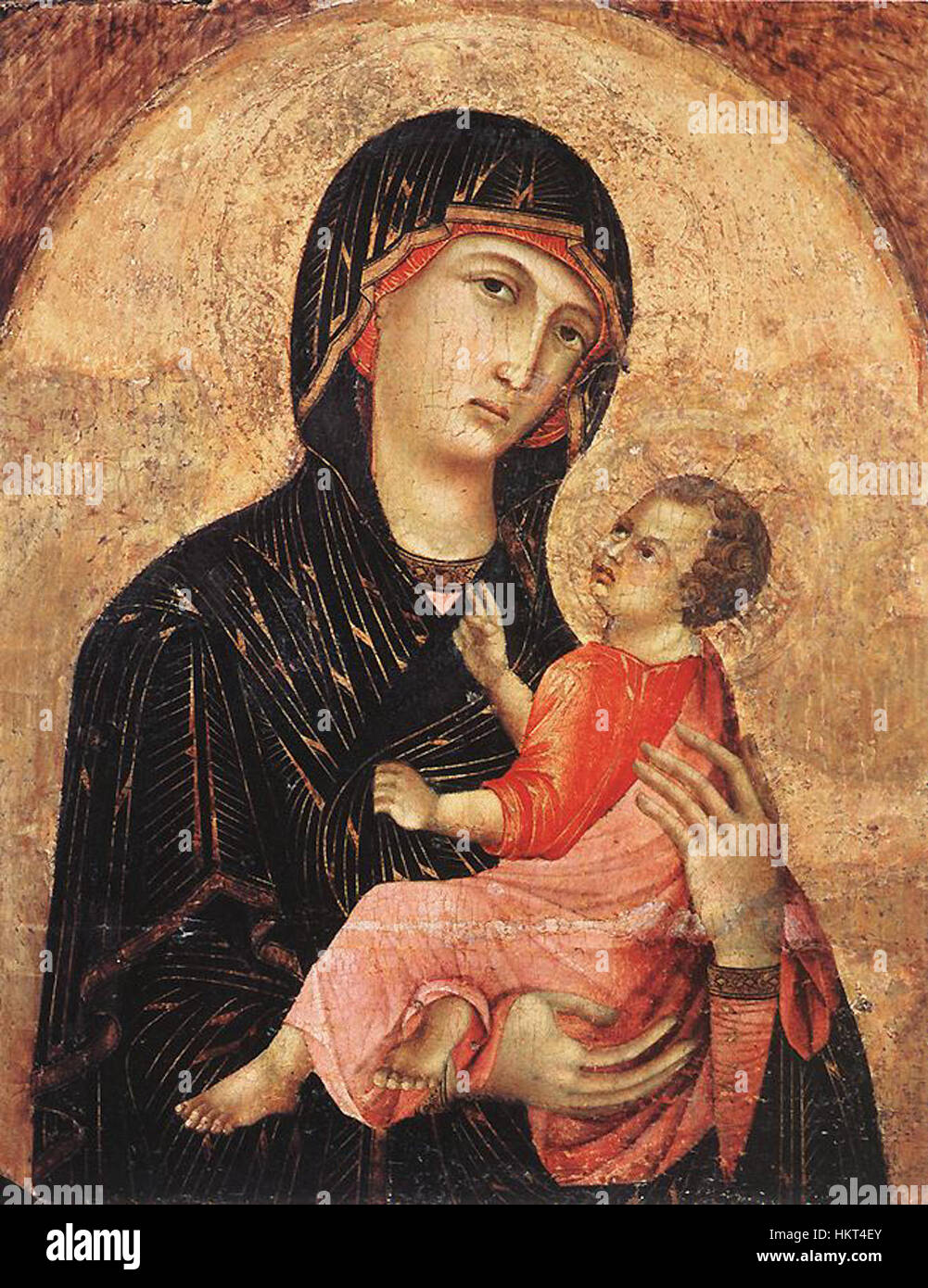 Duccio di Buoninsegna - Madonna and Child (no. 593) - WGA06706 Stock Photo - Alamy
