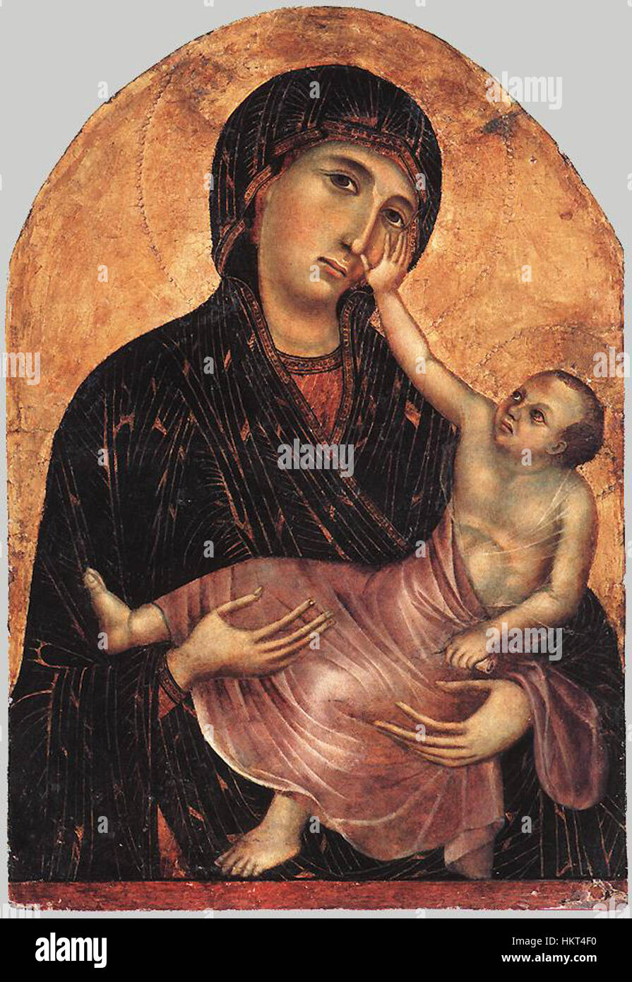 Duccio di Buoninsegna - Madonna and Child - WGA06708 Stock Photo - Alamy