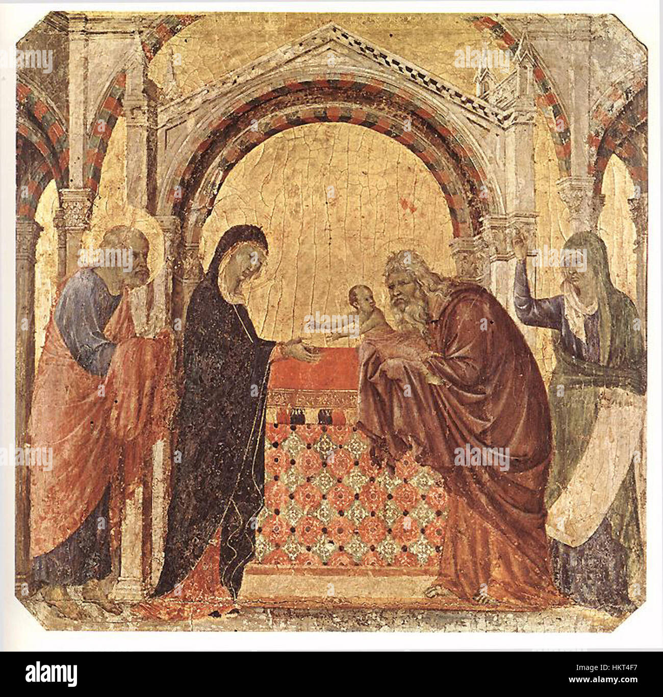 Duccio di Buoninsegna - Presentation in the Temple - WGA06761 Stock Photo - Alamy