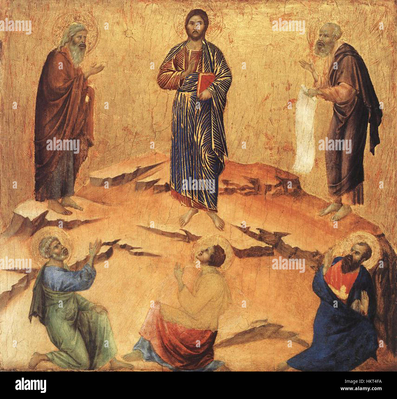 Duccio di Buoninsegna's 'Transfiguration' illustrates the moment of ...