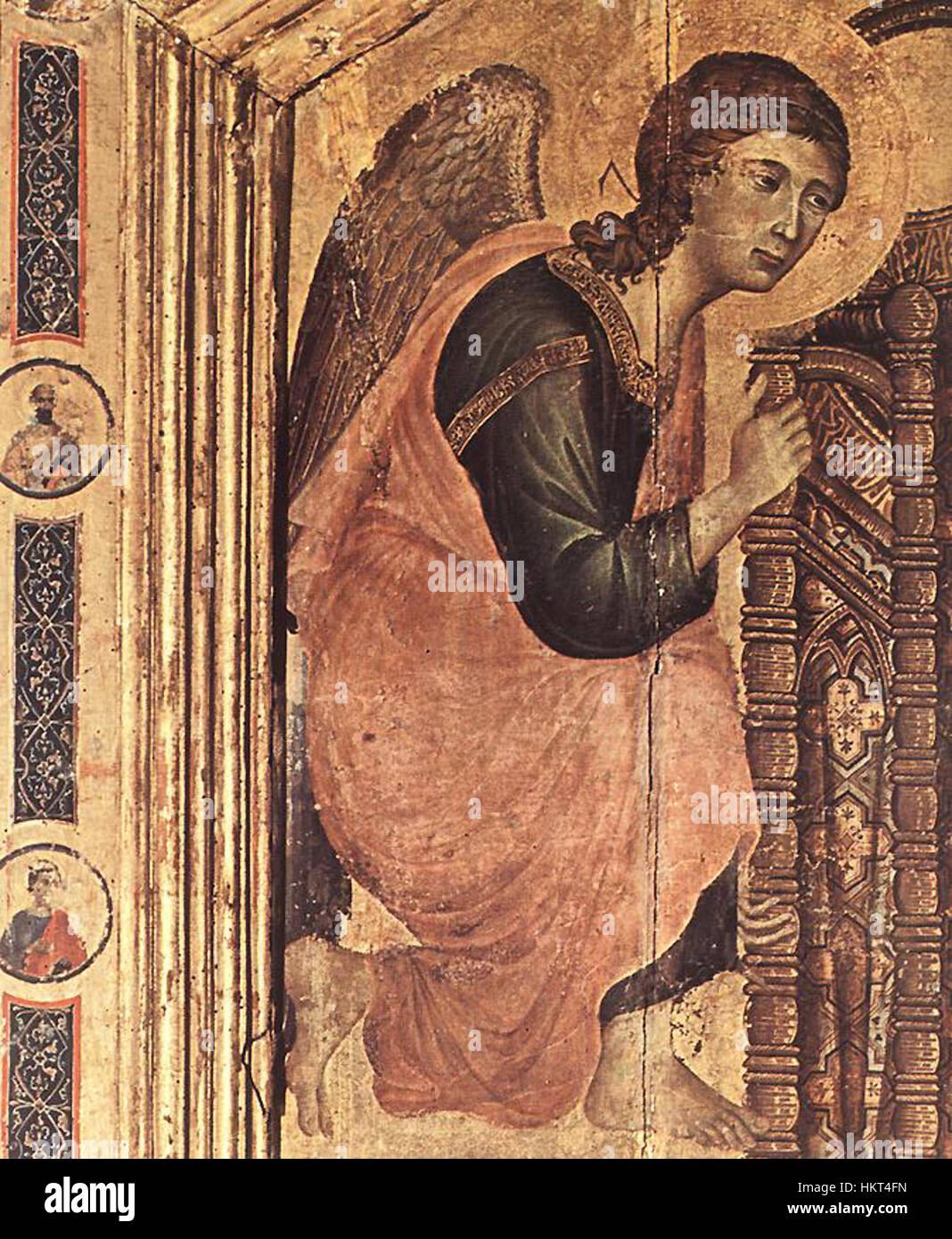 The 'Rucellai Madonna' by Duccio di Buoninsegna is a famous medieval ...