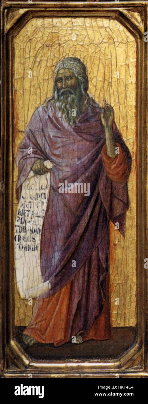 Duccio di Buoninsegna's 'Isaiah' depicts the prophet Isaiah, a ...