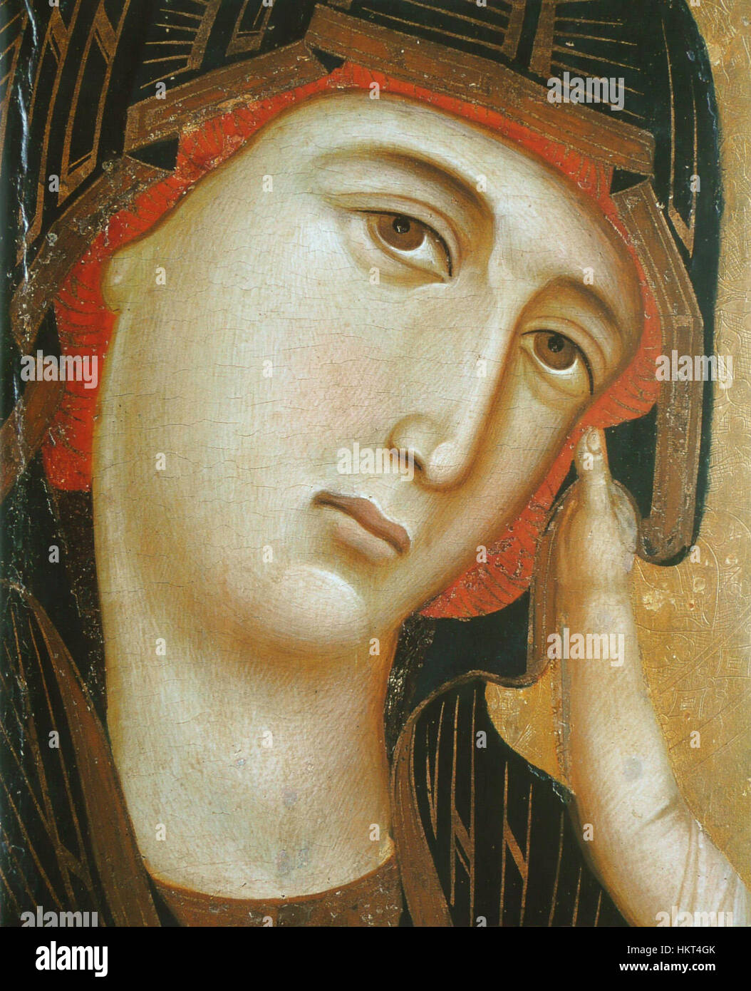 Duccio di Buoninsegna's 'Vierge de Crevole' is a religious altarpiece ...