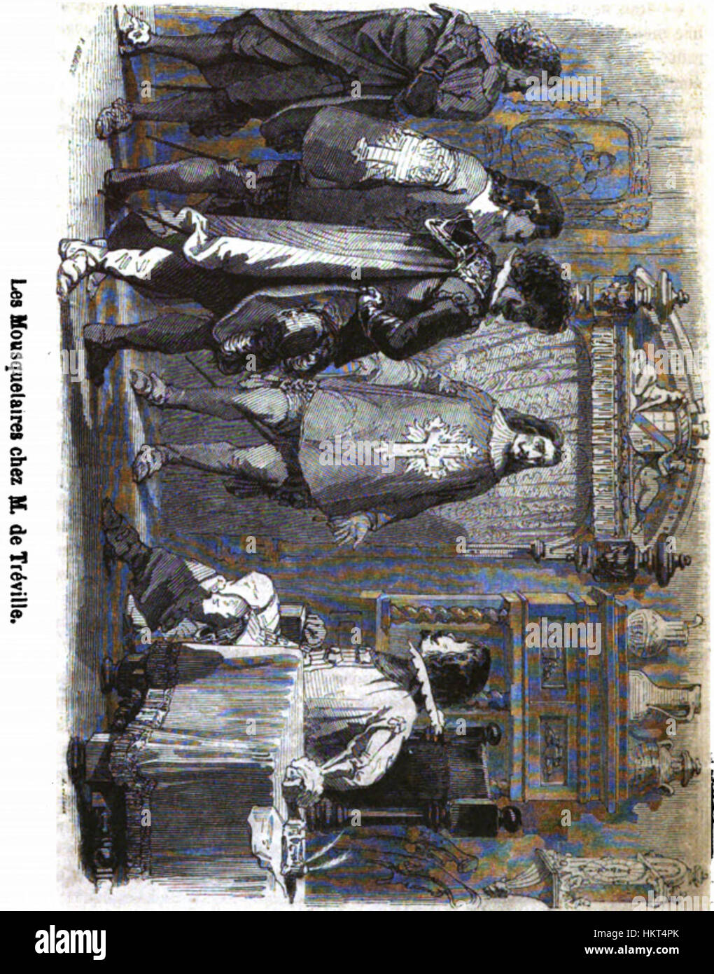 This page from *Les Trois Mousquetaires* (The Three Musketeers) by ...