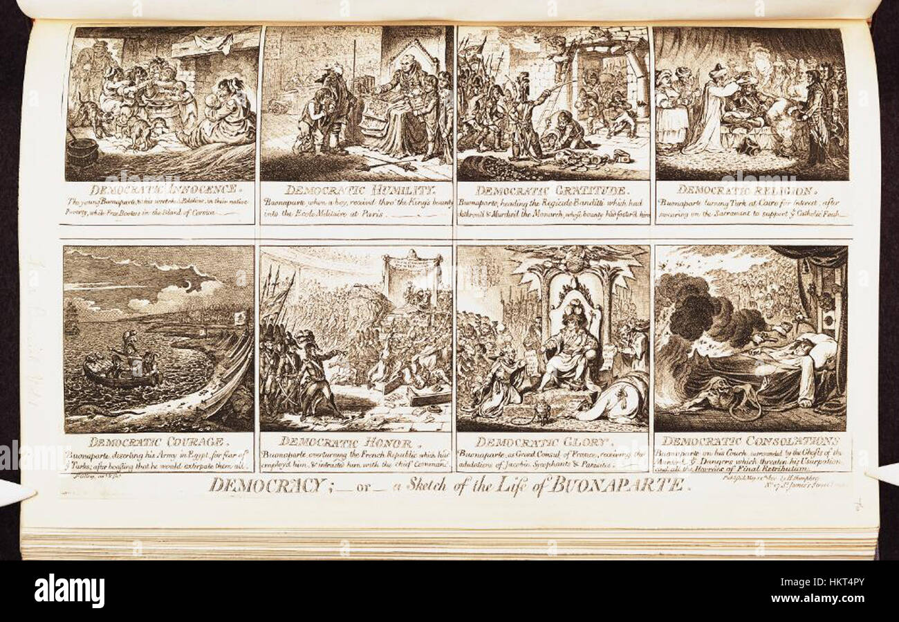 *Democracy or* by an unknown artist is a detailed sketch of Napoleon ...