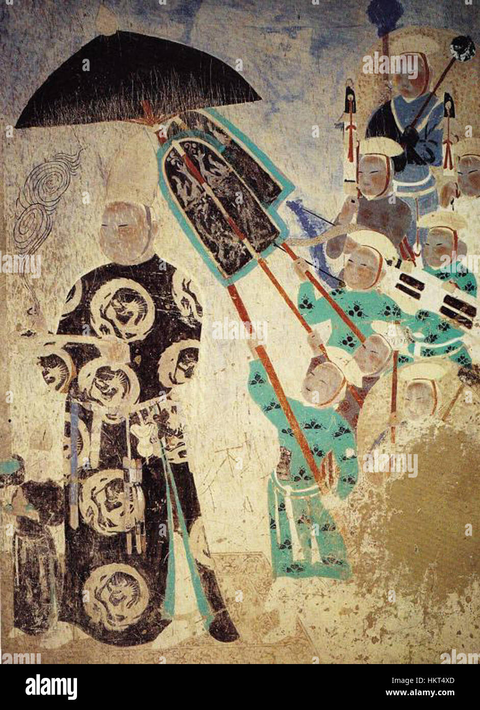 The painting of the Uighur king from Dunhuang showcases the rich ...