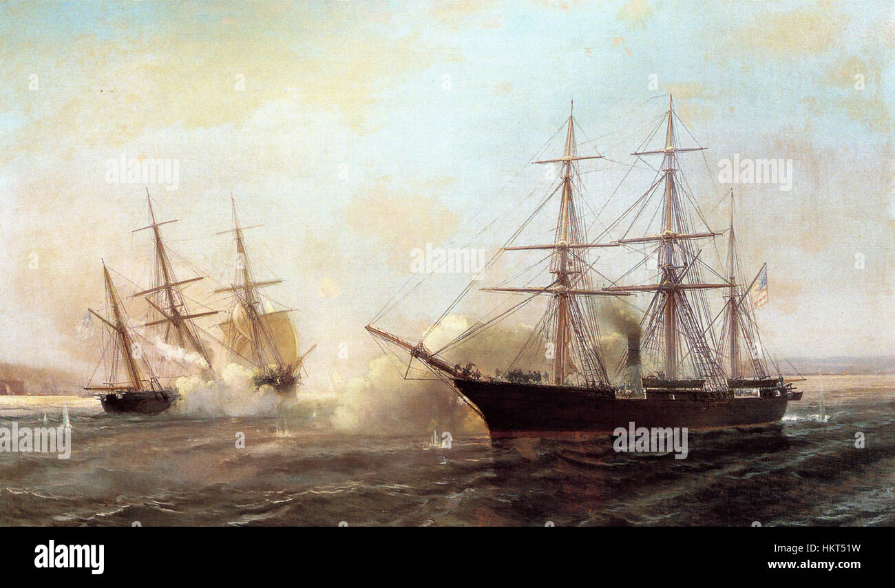 Durand-Brager- Battle of the USS Kearsarge and the CSS Alabama 1864 ...