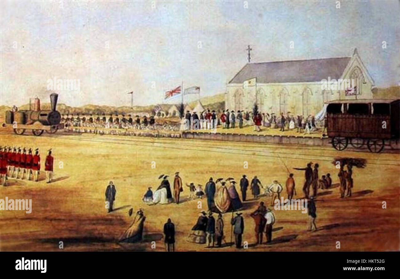 A historic view of the Durban Point Railway, an essential railway line ...