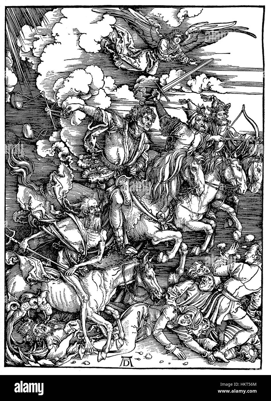 This engraving by Albrecht DÃ¼rer depicts the Four Horsemen of the ...