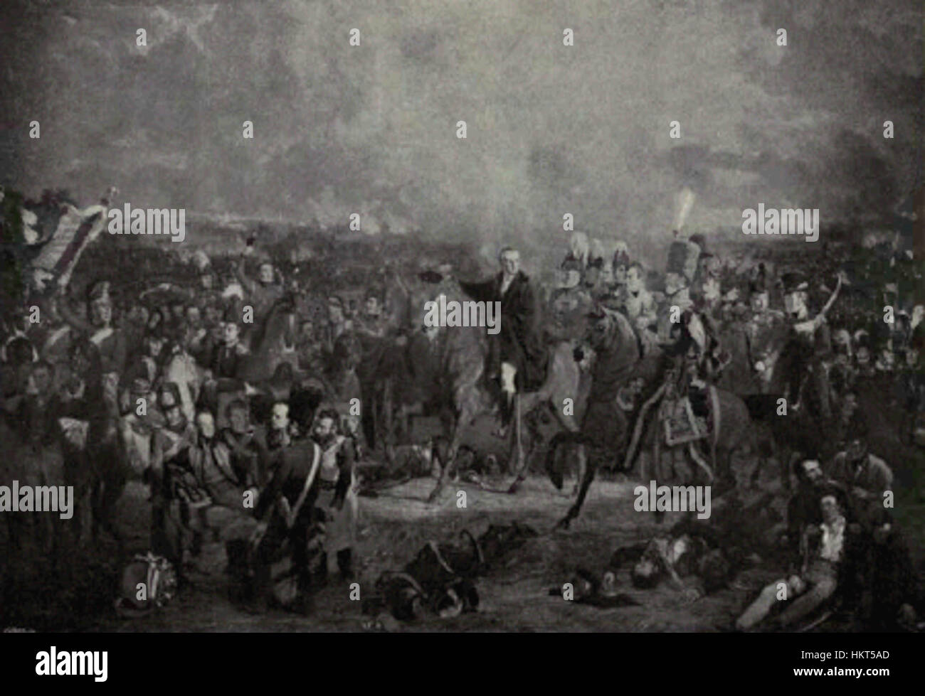 Battle of waterloo painting hi-res stock photography and images - Alamy