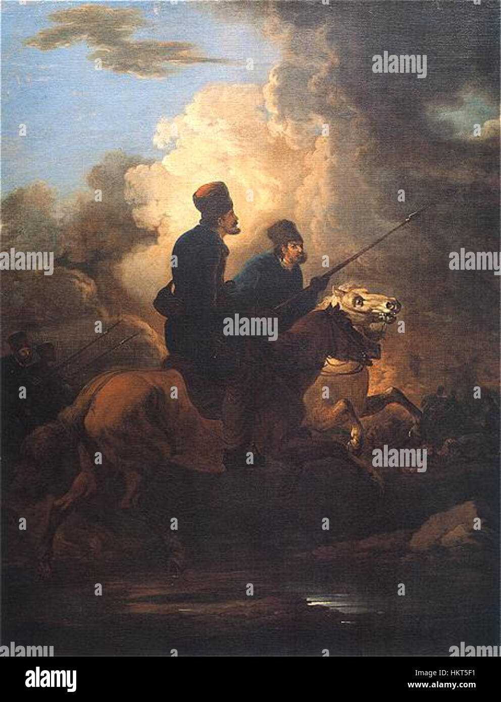 'Dwaj Kozacy' is a work of art depicting two Cossacks in a historical ...